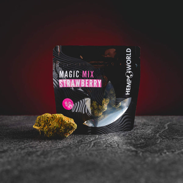 Magic Mix Květy Strawberry – Prémiová relaxace s kanabinoidy - Kratom World